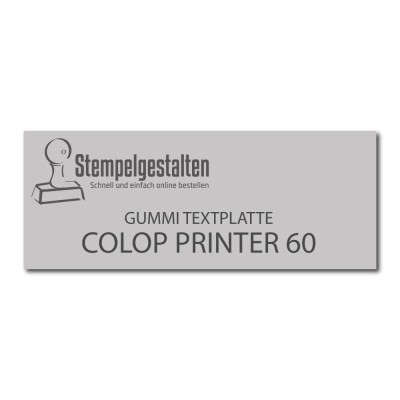 Textplatte Colop Printer 60 - Stempelgestalten.de
