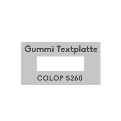 Textplatte Colop Printer S260 Datum - Stempelgestalten.de
