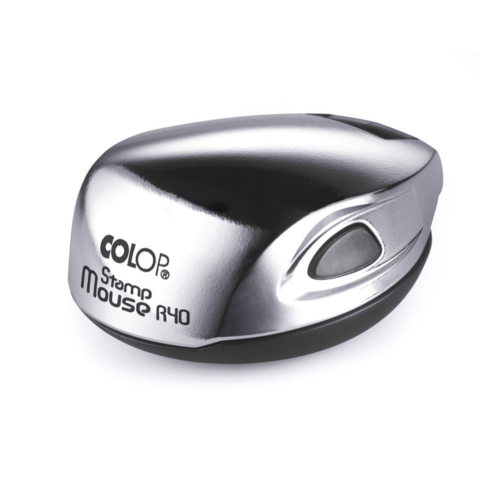 Colop Stamp Mouse R40 Chrom - Eleganter Taschenstempel