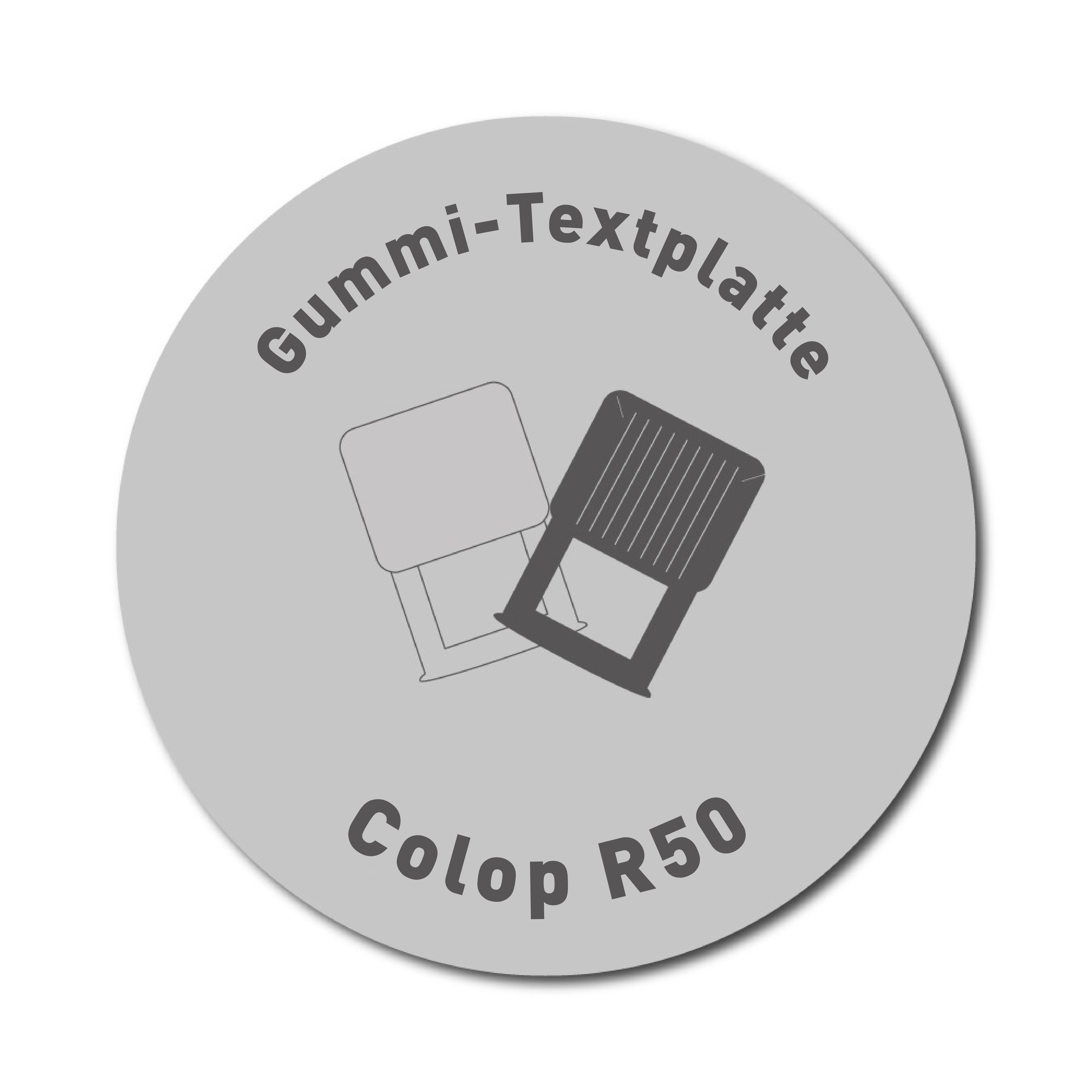 Textplatte Colop Printer R50 - selbst gestalten!