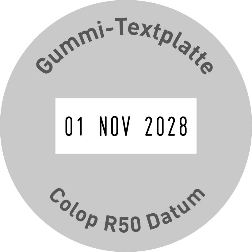 Stempelplatte Colop Printer R50