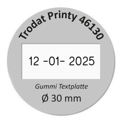Textplatte für Trodat Printy 46130 – individuell gestalten