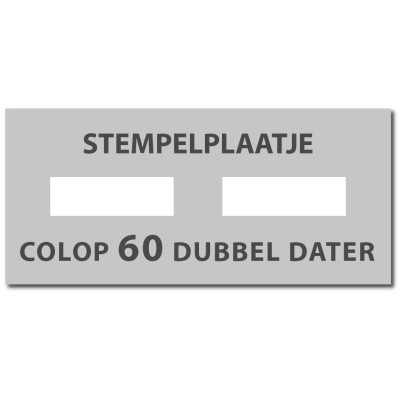 Textplatte Colop Printer 60 DD | Stempelgestalten.de